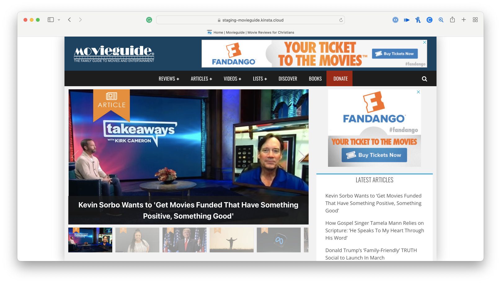 Website Branding Sponsorship | Movieguide | Movie Reviews for Christians