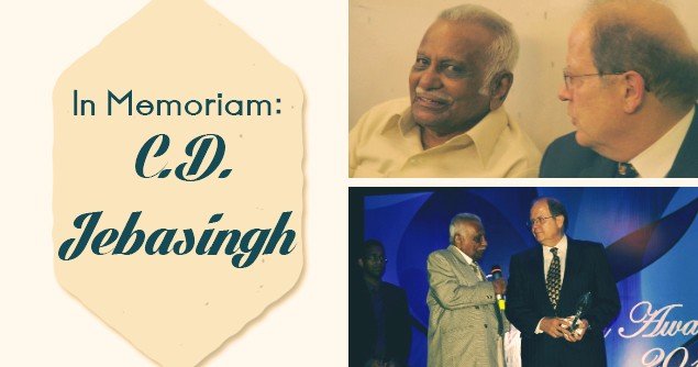 In Memoriam: C. D. Jebasingh